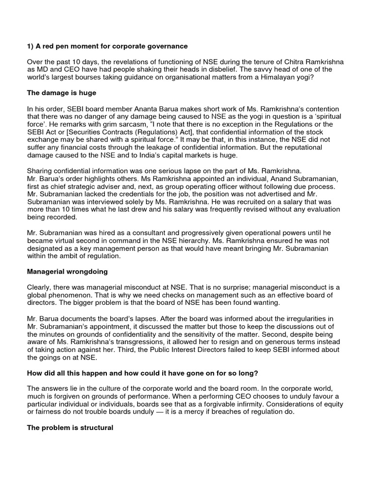 Corporate Governance Ethics GS4 | PDF | Banks | Loans