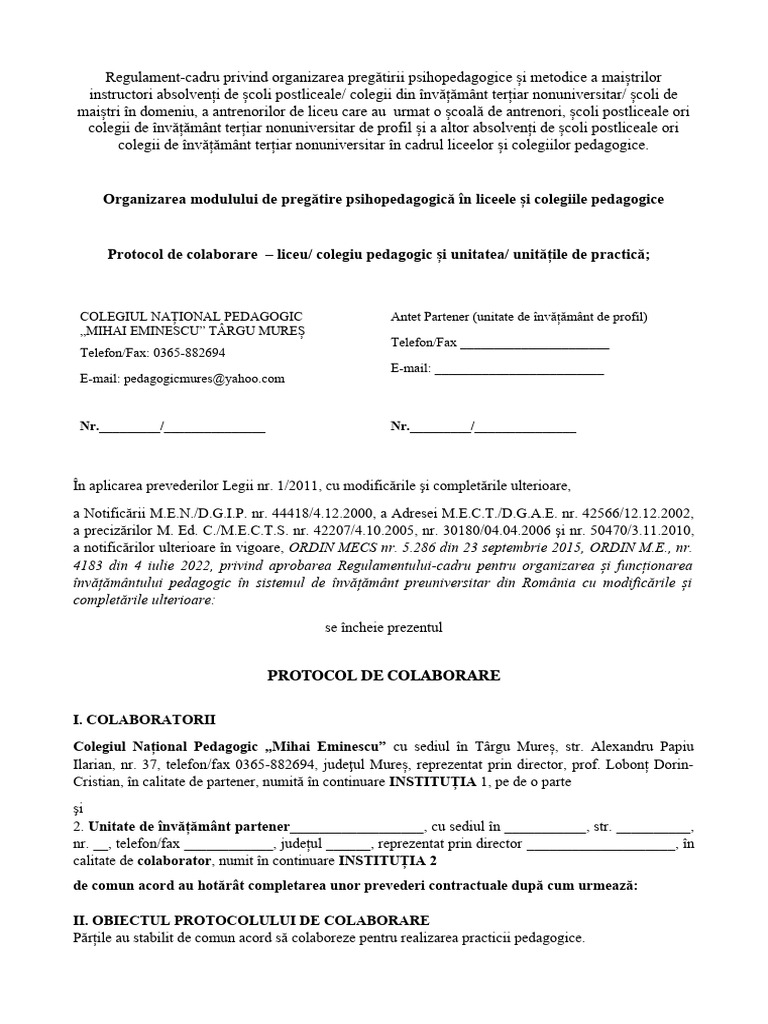 PROTOCOL Practica | PDF