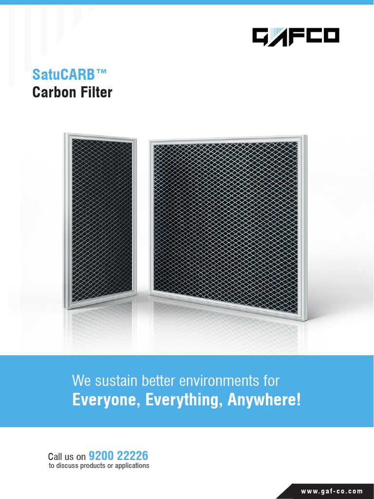 Gafco Carbon Filter | PDF | Filtration | Ventilation (Architecture)