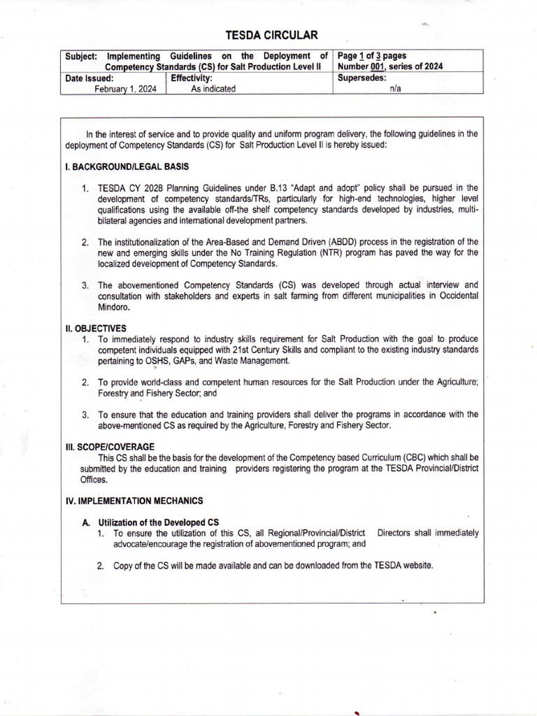 IG - Salt Production Level II | PDF | Technology & Engineering | Business