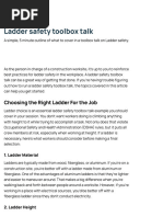 Workplace Complacency Toolbox Talk | PDF | Occupational Safety And ...
