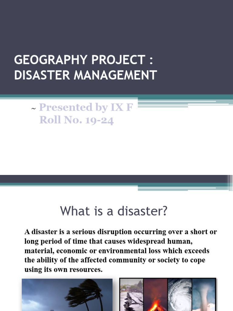 GEOGRAPHY PROJECT - DISASTER (1) | PDF | Natural Disasters | Drought
