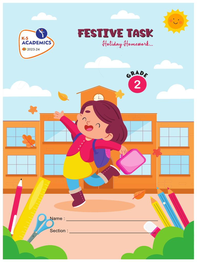 2 - Festive Task (Holiday Homework) - Grade-2 - Karnataka Zone | PDF