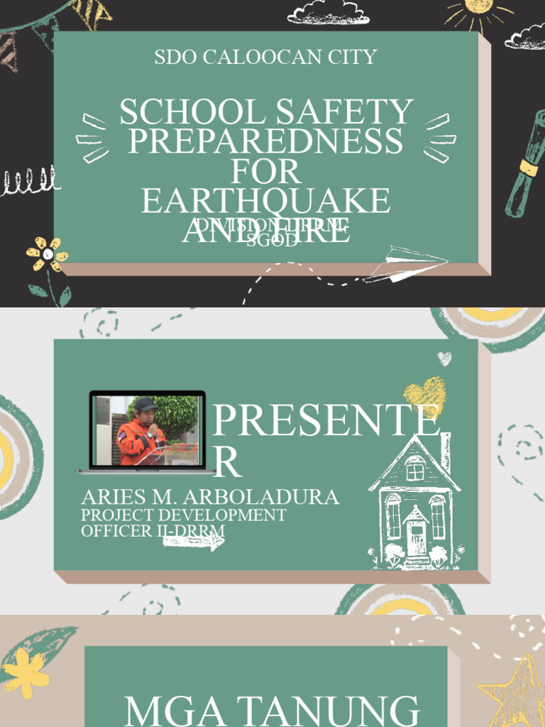 School Safety Preparedness For Earthquake and Fire | PDF