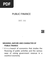 Public Finance Notes (Lecture 1) | PDF | Public Finance | Economics