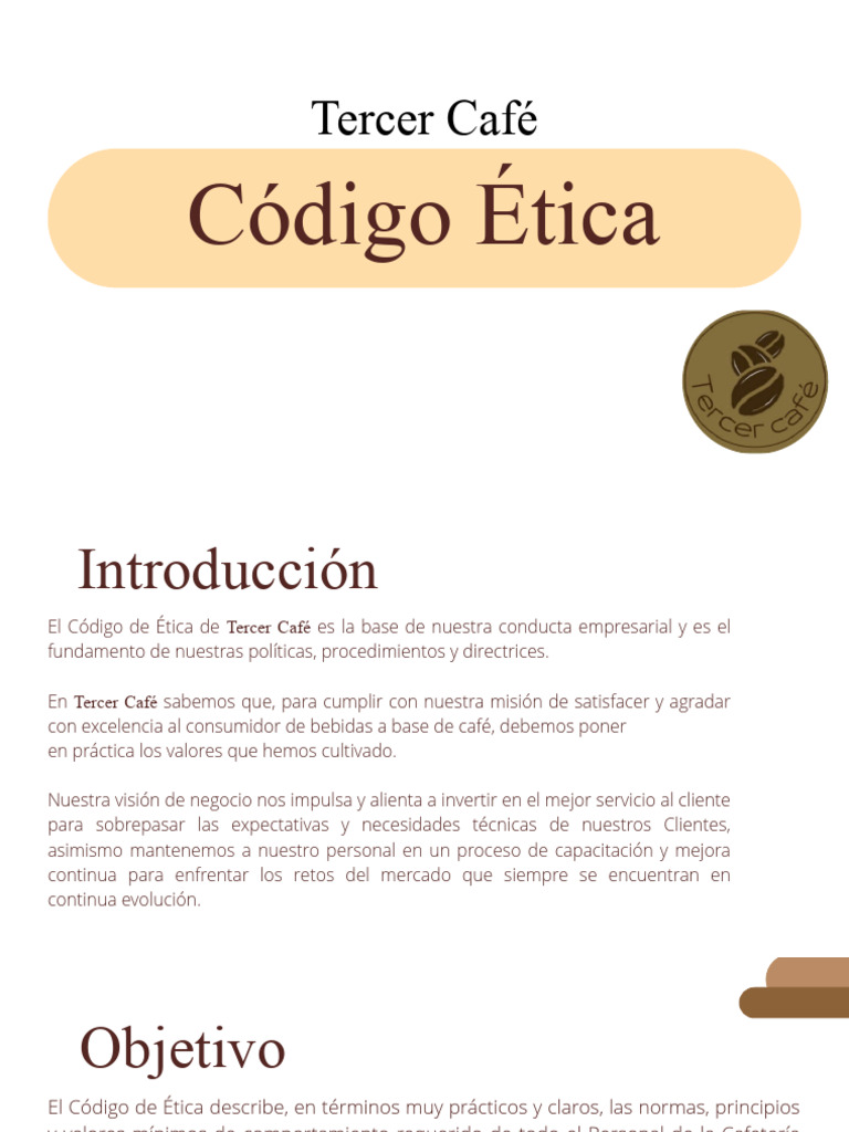 Código de Ética Tercer Café | PDF | Comportamiento | Business