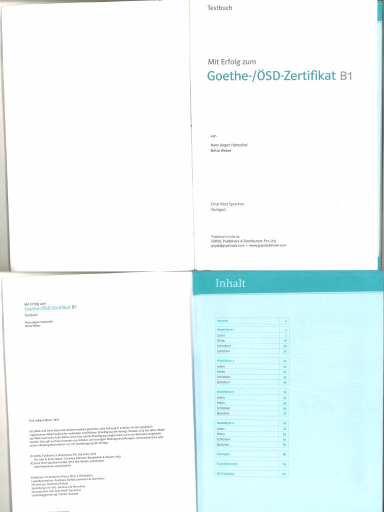 Goethe OSD Zertifikat B1 (Part1) | PDF