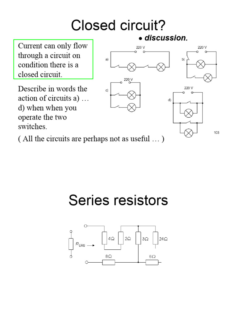 Understanding Circuit Resistance Calculations | PDF | Series And ...