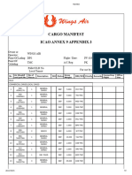 Flight Cargo Manifest Template | PDF