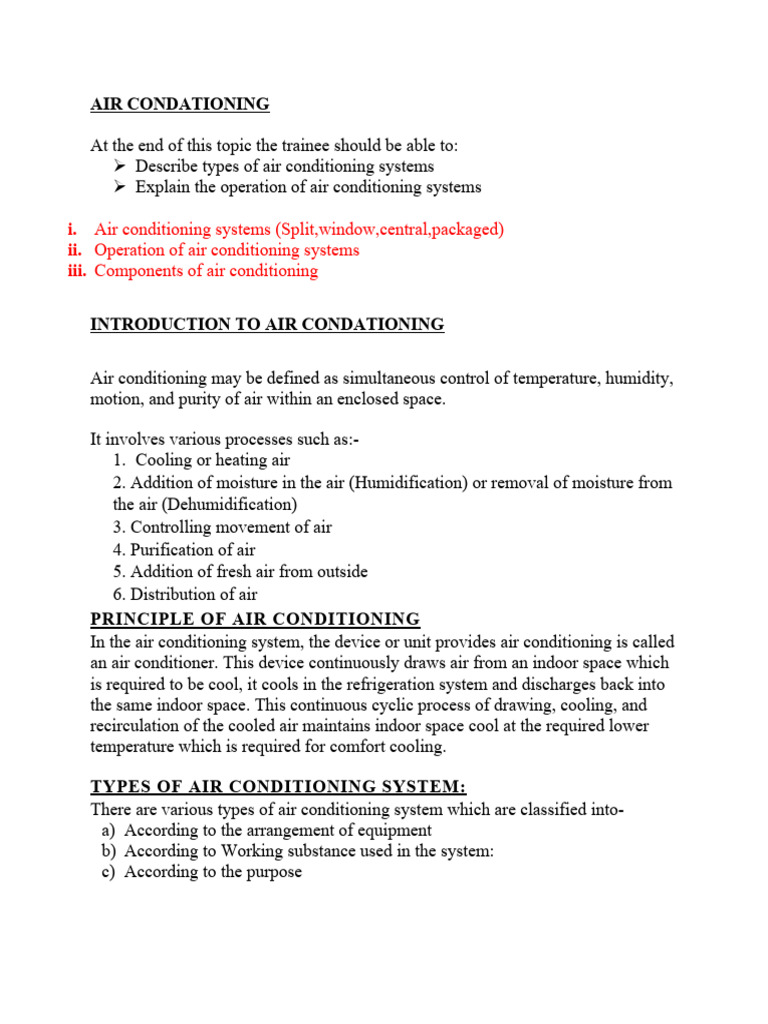 Air Condationing Final | PDF | Air Conditioning | Humidity