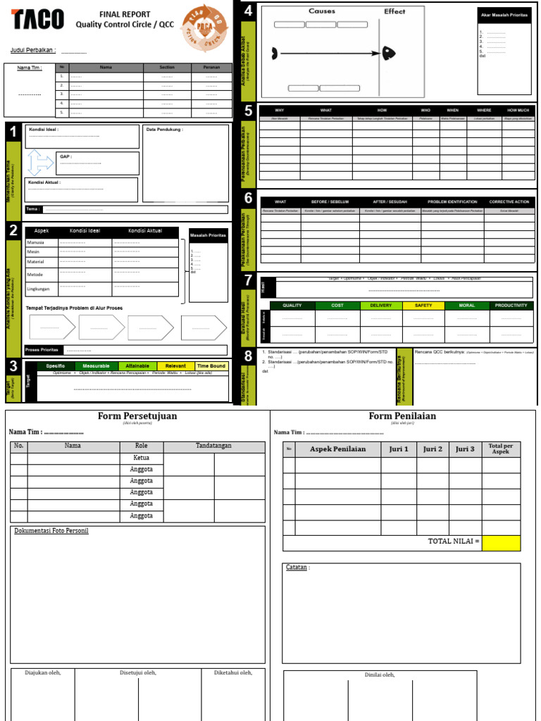 QCC Template A3 | PDF