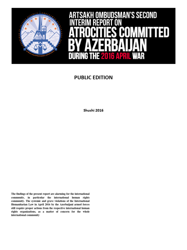 Report - April War | Download Free PDF | International Humanitarian Law ...