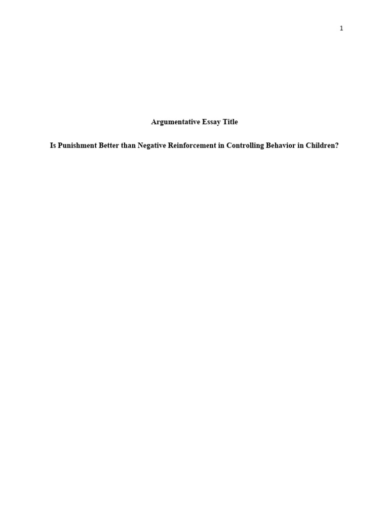 Is Punishment Better Than Negative Reinforcement In Controlling
