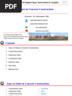 RCC Joints and Their Constrction Details | PDF | Fracture | Concrete