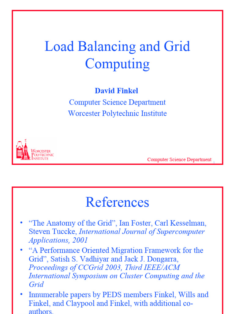 Load Balancing in Grid | PDF | Grid Computing | Load Balancing (Computing)
