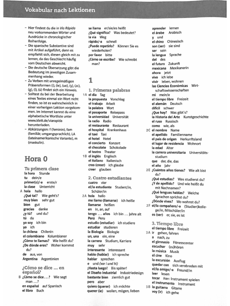 Vokabeln Kapitel 1-3 | PDF
