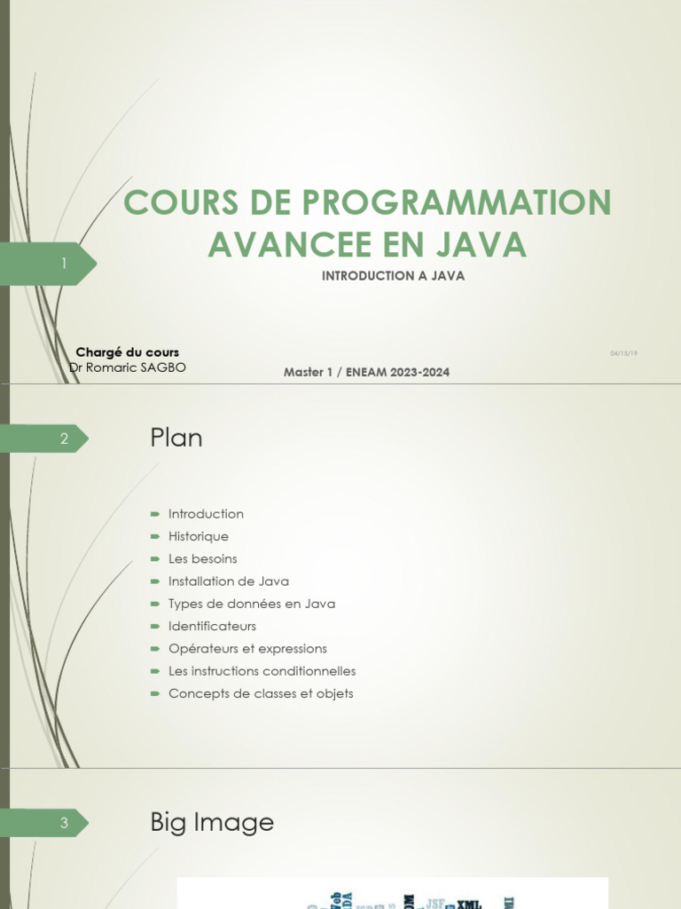 Cours de Java Avance - Chap1 - 0 | PDF | Java (Langage de programmation) | Machine virtuelle Java