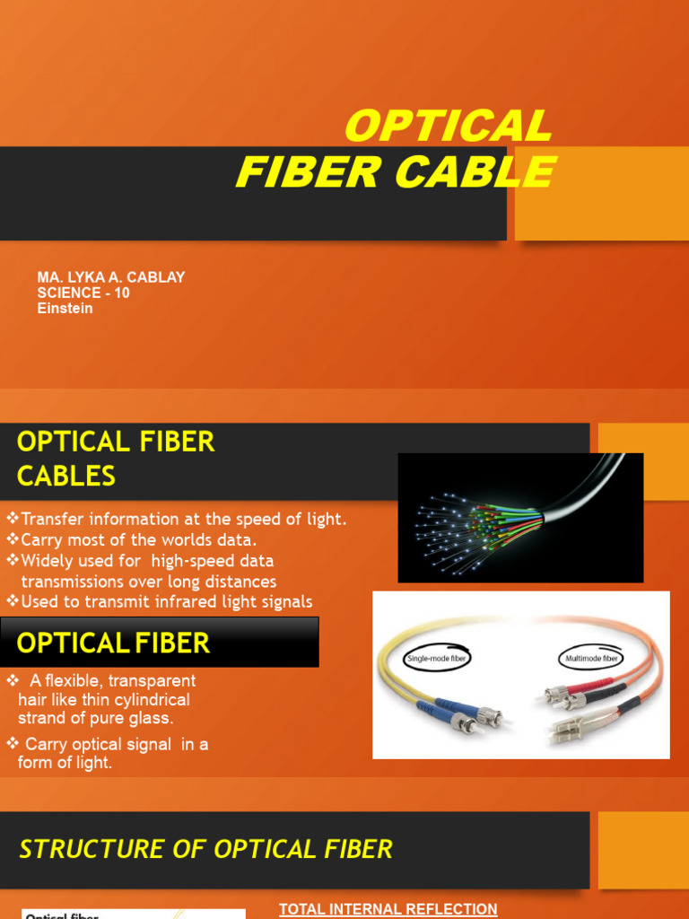 Optical Fiber Basics for Students | PDF