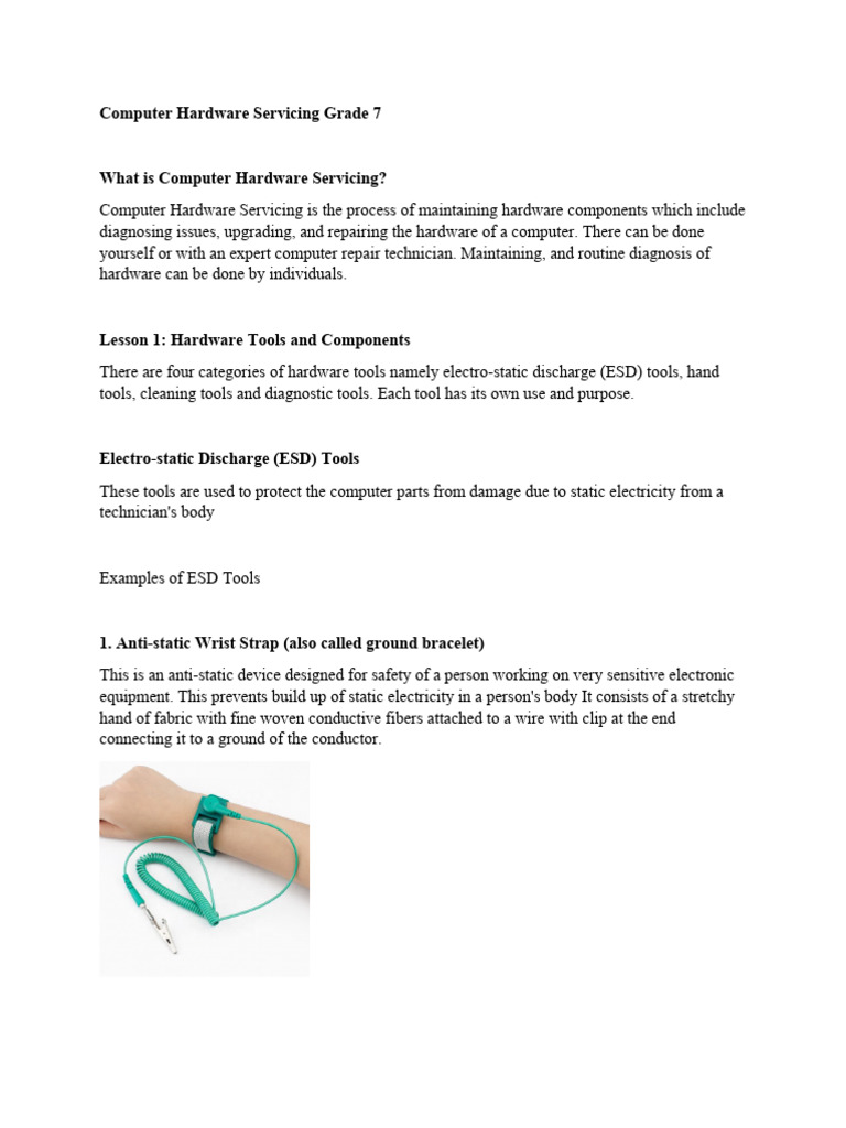 Lesson 1 CHS | PDF | Computer Data Storage | Input/Output