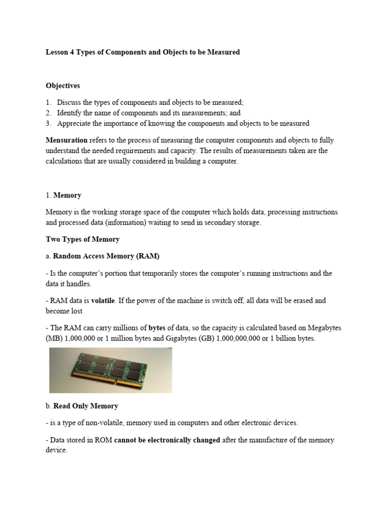 Lesson 4 CHS | PDF | Computer Data Storage | Usb Flash Drive