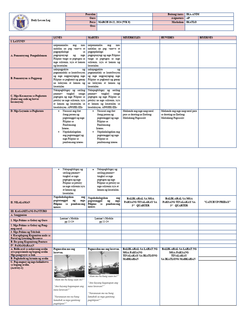 GR 6-Dll-Ap-Wk 8-QTR3 | PDF