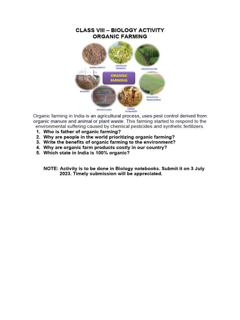 Biology Activity 2023 | PDF