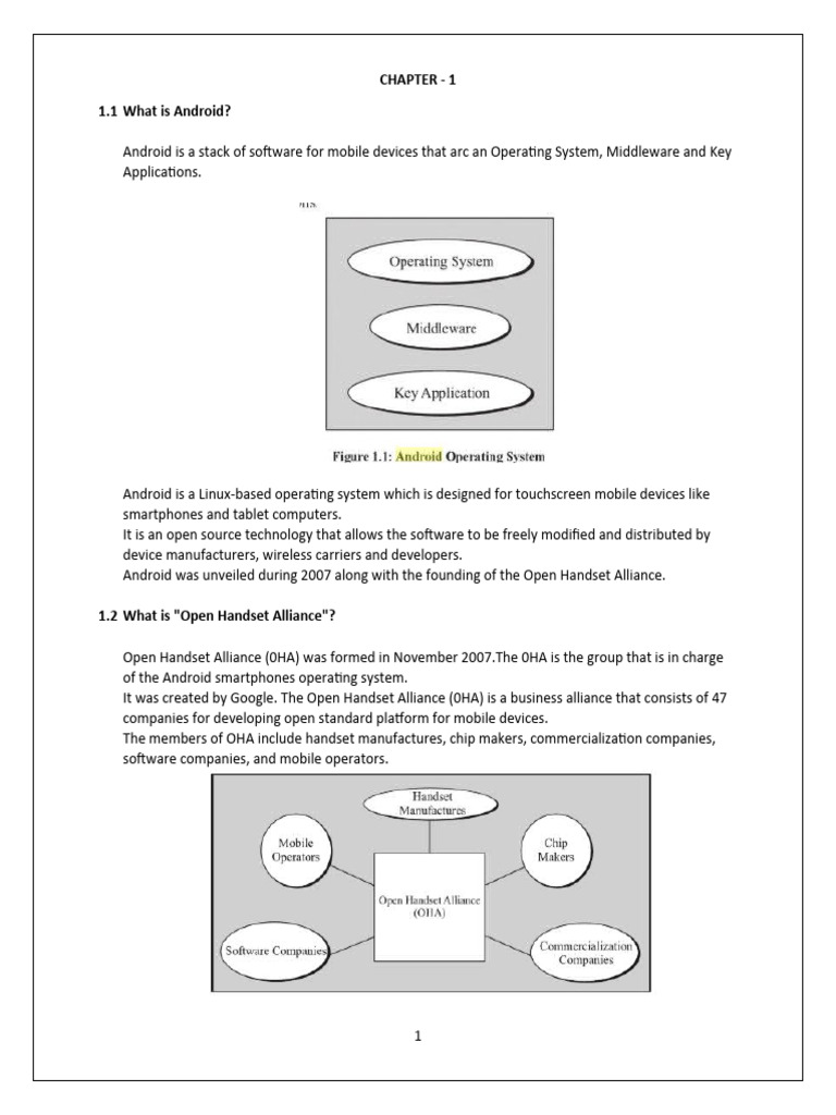 Chapter 1 | PDF | Android (Operating System) | Java Virtual Machine