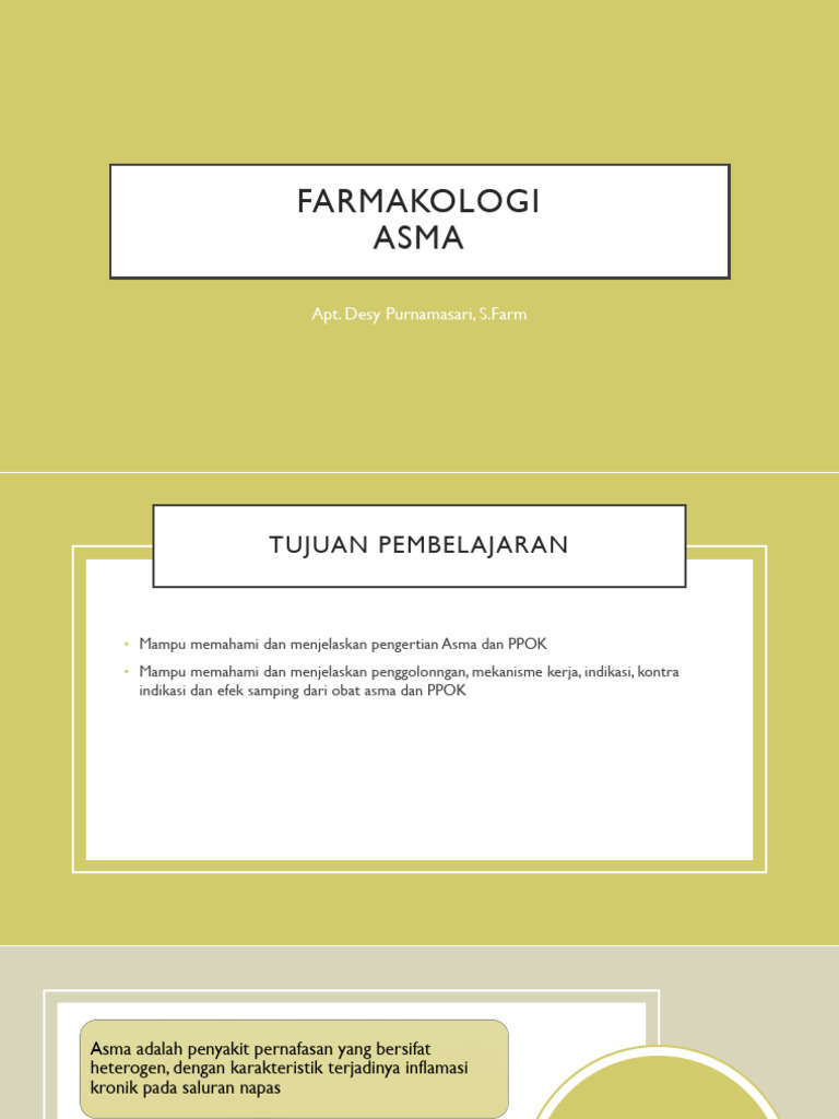 Farmakologi Asma | PDF