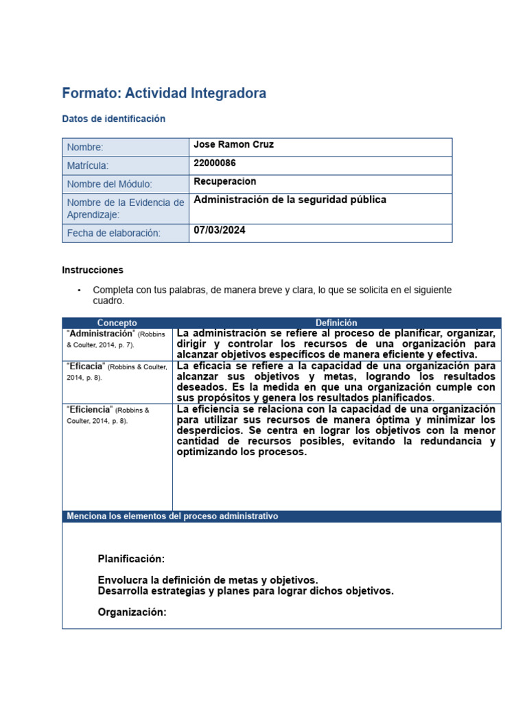 Actividad Integradora | PDF