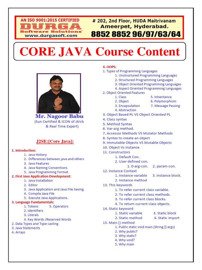 Full Stack Java by Nagoor Babu Sir | PDF | Spring Framework | Method ...