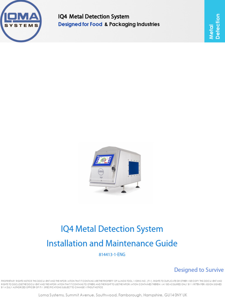 IQ4 Rectangular Installation and Maintenance Guide | PDF