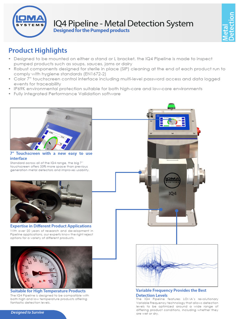 IQ4 Pipeline Non-Meat Applications Datasheet | PDF | Pipe (Fluid ...