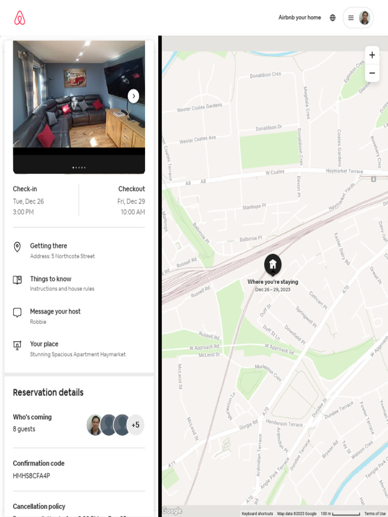 Your Trip Overview - Airbnb | PDF