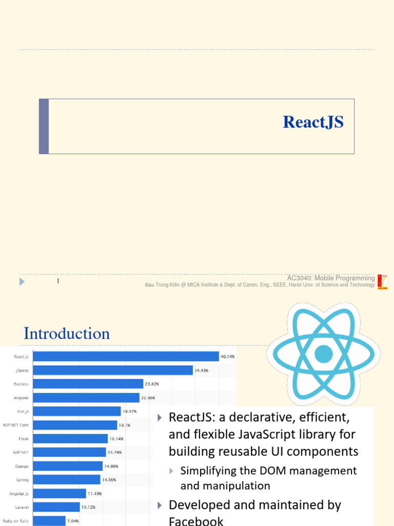 ReactJS | PDF | Computer Programming | Programming Paradigms ReactJS | PDF | Computer Programming | Programming Paradigms