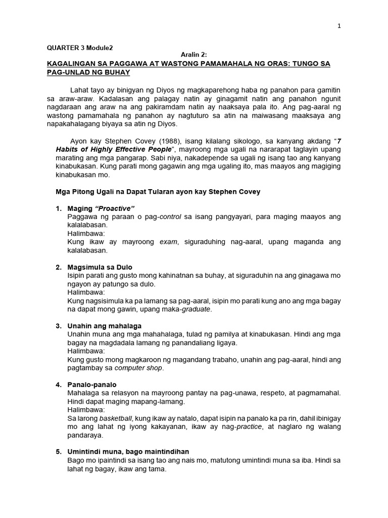 Q3 M2 Aralin 2 MDL | PDF