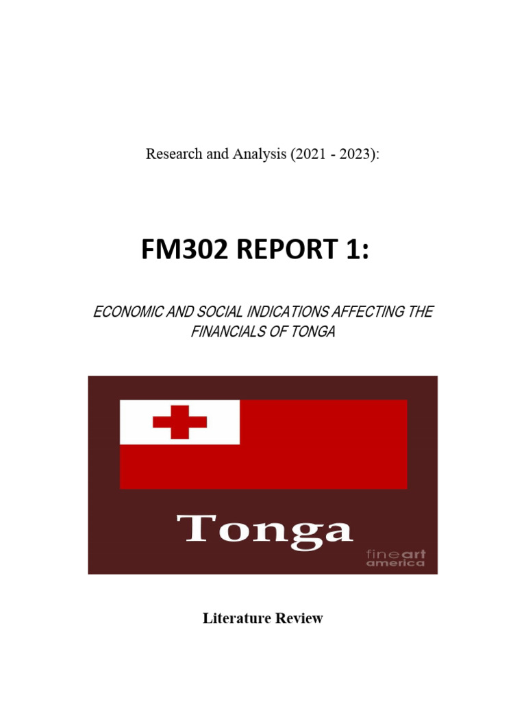 Tonga Economic Analysis 2021-2023 Report | PDF | Inflation | Economic ...