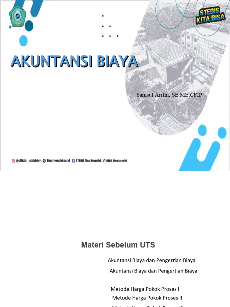 Akuntansi Biaya 1 - 2 | PDF | Bisnis | Pengelolaan Keuangan & Uang