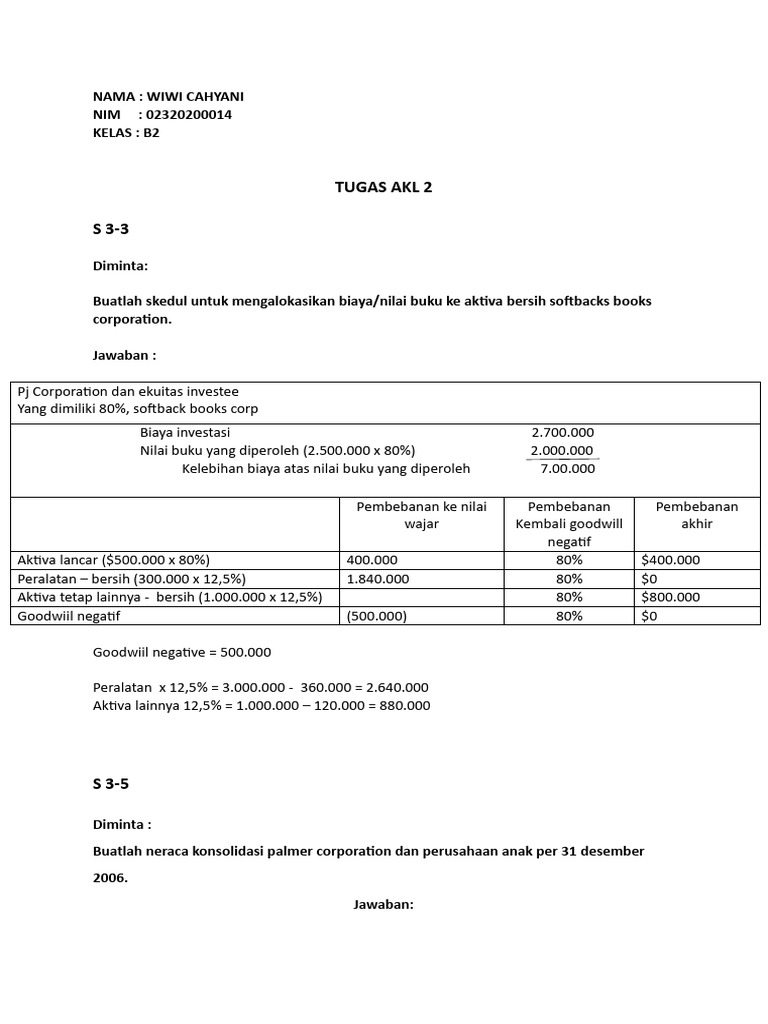Perbaikan TUGAS AKL 2 S 3-3 & S 3-5 (RISFA) | PDF