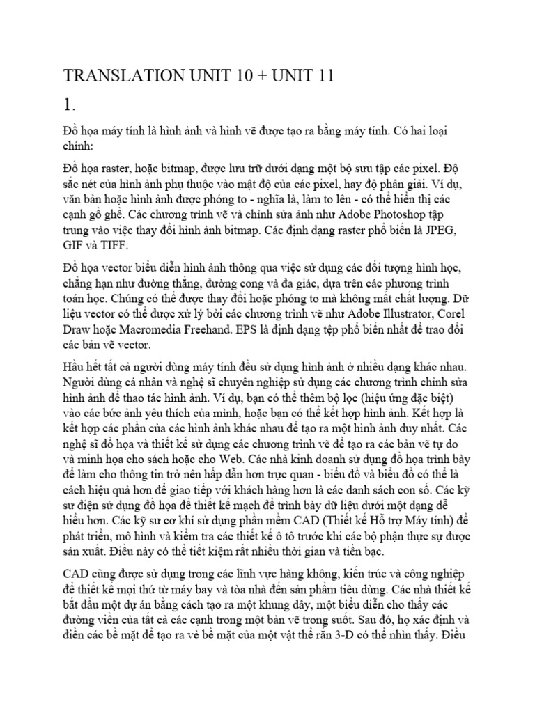 Homework UNIT 10 + UNIT 11 | PDF