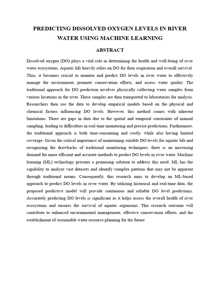 A16 Dissolved Oxygen Levels in River Water | PDF | Errors And Residuals | Linear Regression