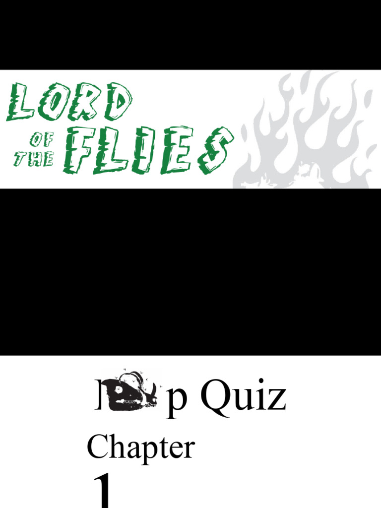Lord of The Flies Popquiz Questions | PDF