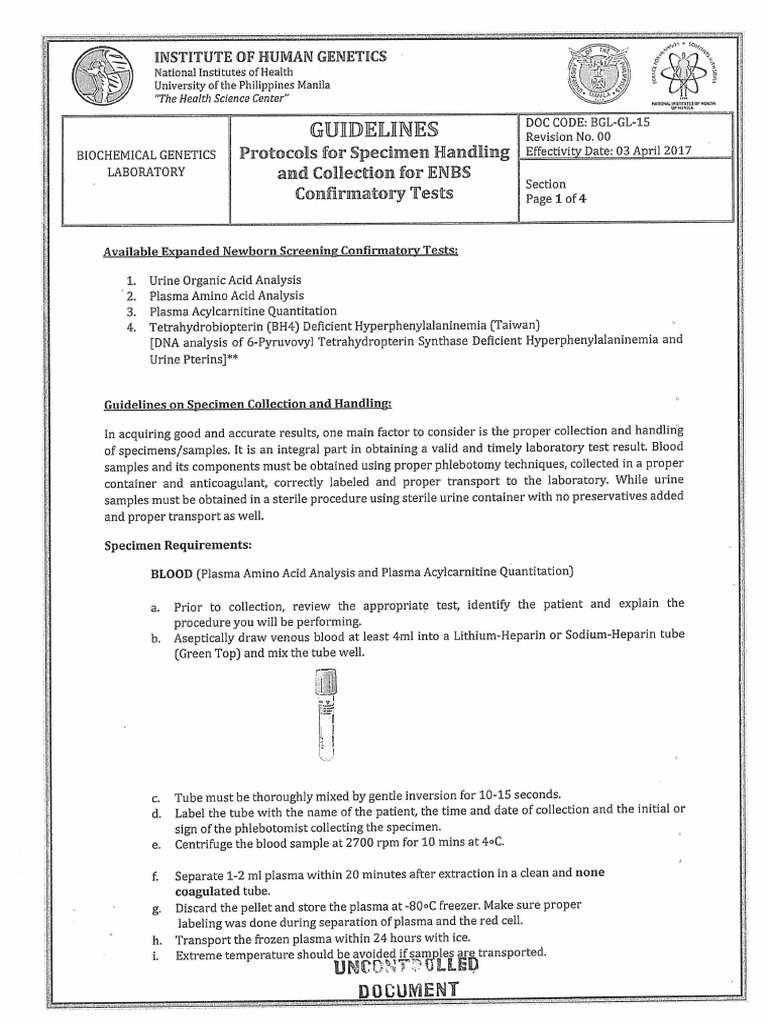 ENBS Confirmatory Guidelines | PDF