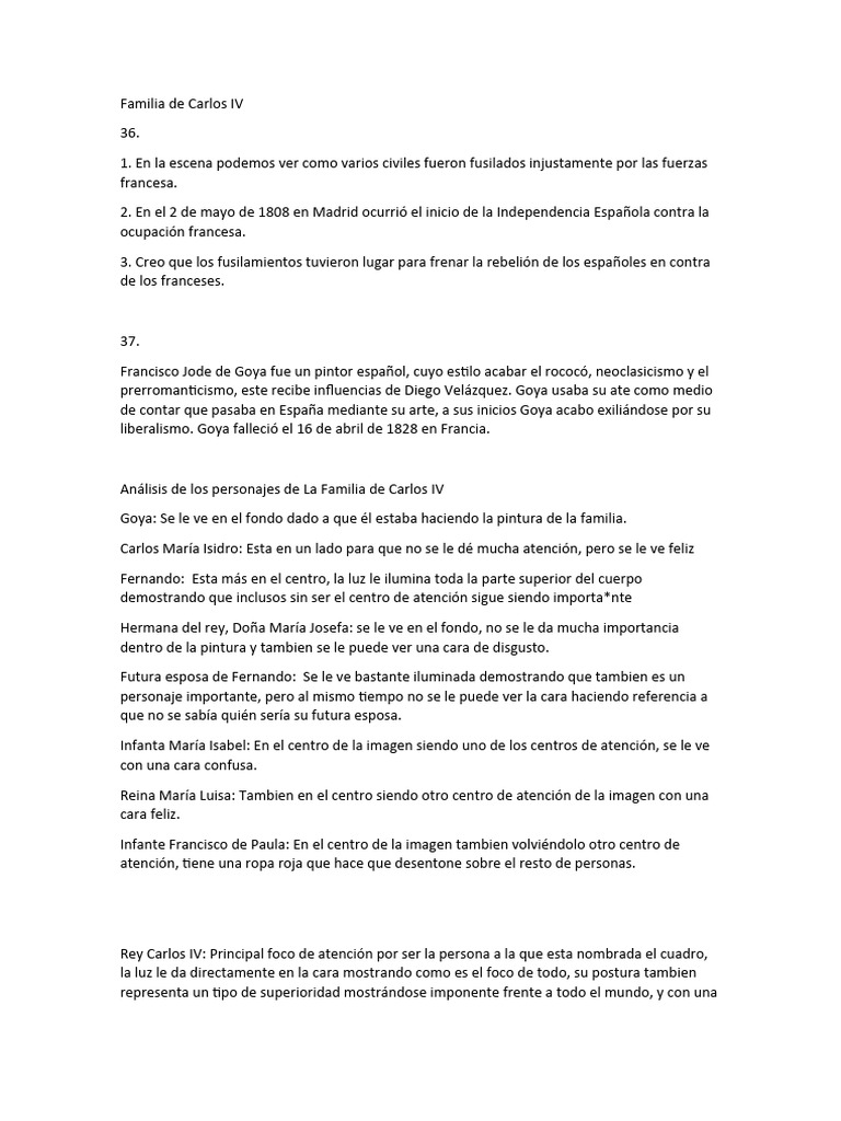 Familia de Carlos IV | PDF | Francisco Goya