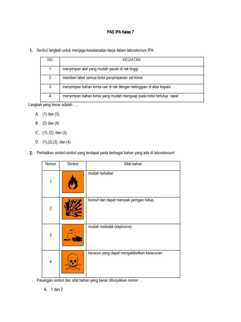 PAS IPA Kelas 7 2022-2023 | PDF | Pengembangan Diri | Kesehatan Holistik
