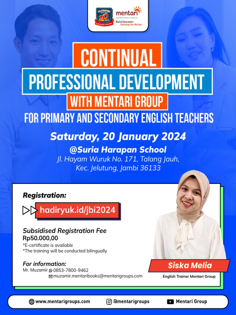 Continual Professional Development With Mentari Group-Jambi 20 January 2024 | PDF