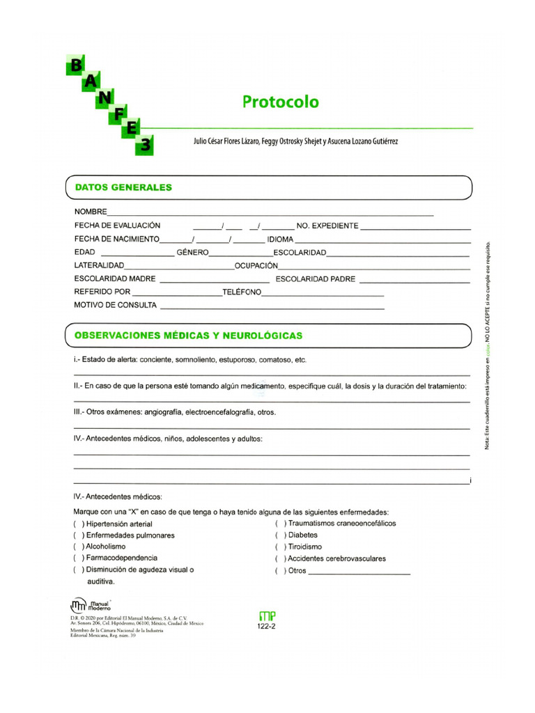Protocolo Banfe 3 | PDF
