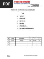 SOP-PRD-006 Pembuatan Jalur Angkut Tambang (Hauling Road) | PDF