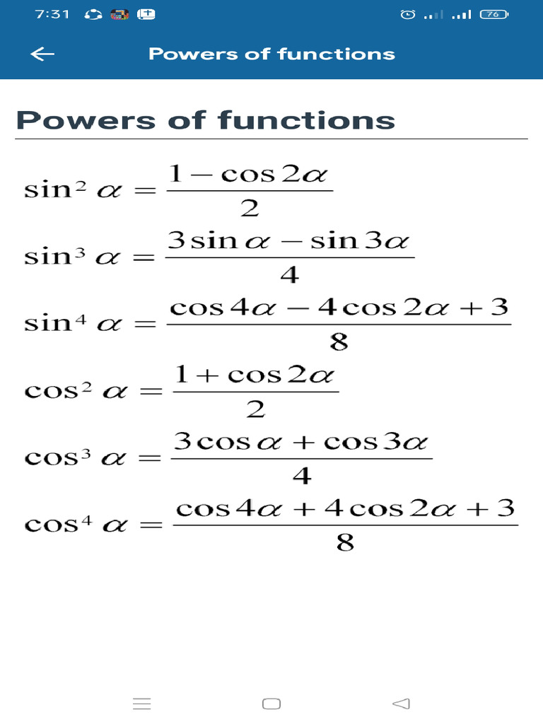 Trigonometry Formulas | PDF