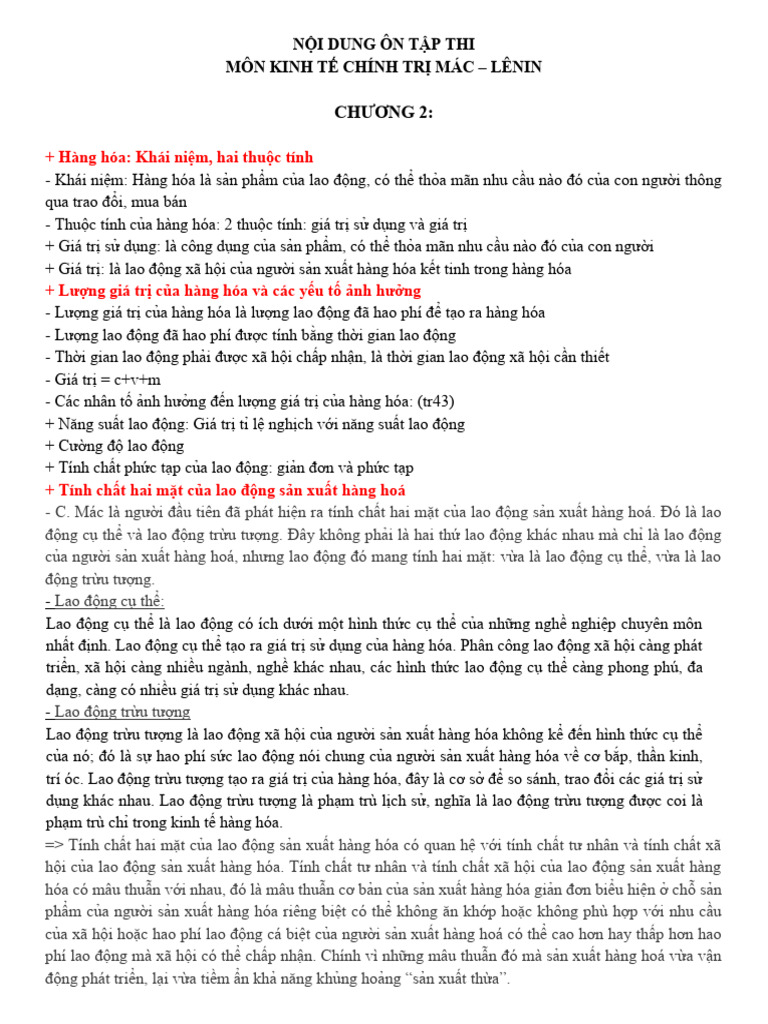 nd ôn tập ktct. | PDF