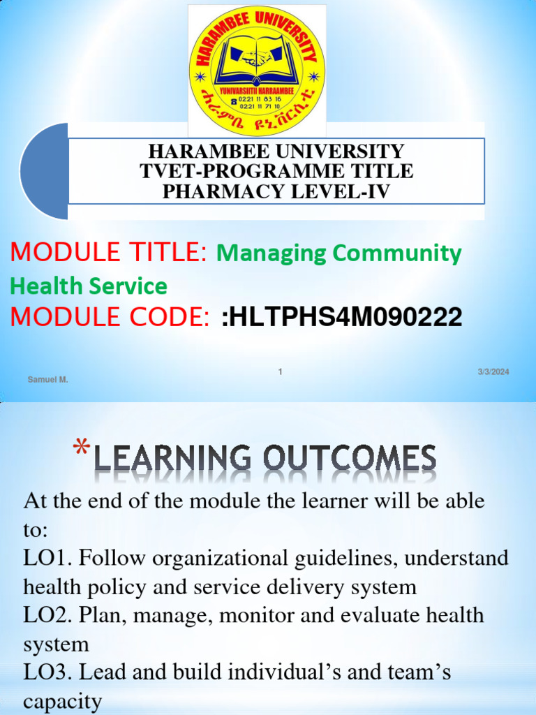 Manage Community Health Service | Download Free PDF | Health Care